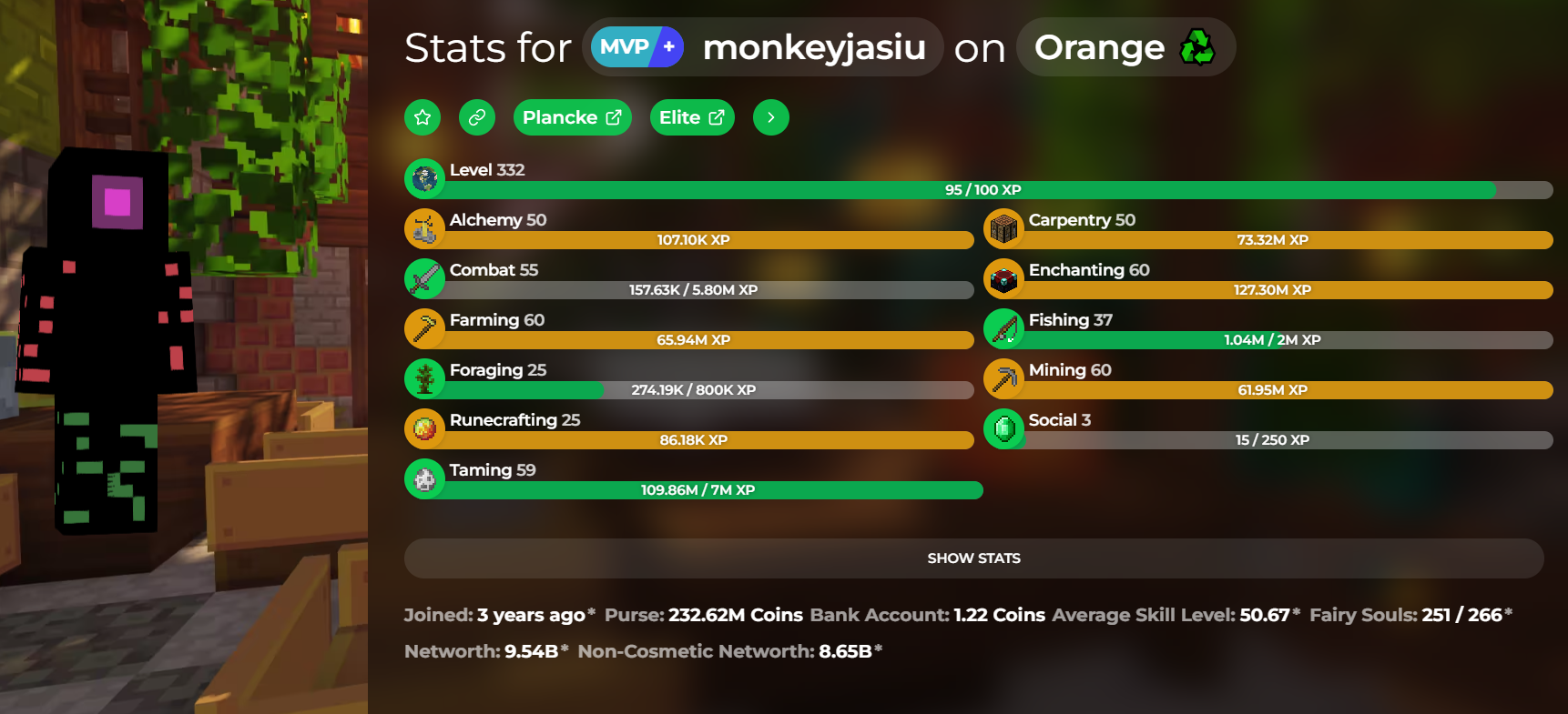 Buy RANK MVP + | NETWORTH 10B | SA in MINECRAFT: HYPIXEL Accounts ...