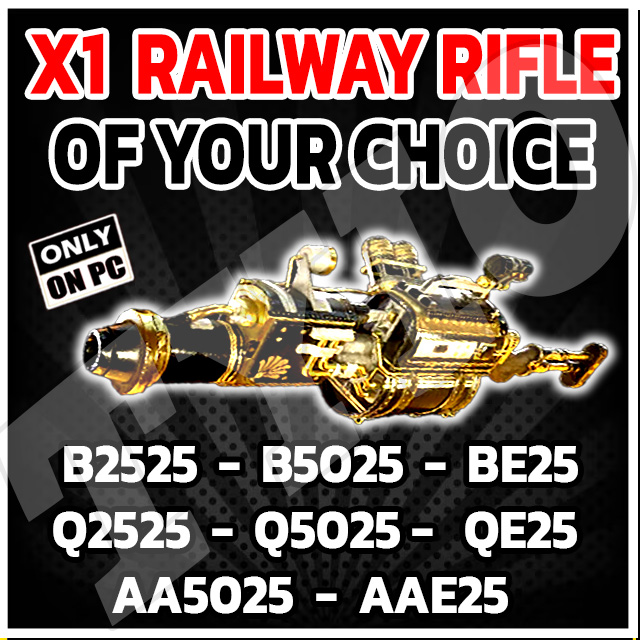 Buy X1 RAILWAY RIFLE OF YOUR CHOIC in FALLOUT 76 Items - Offer #2514852977