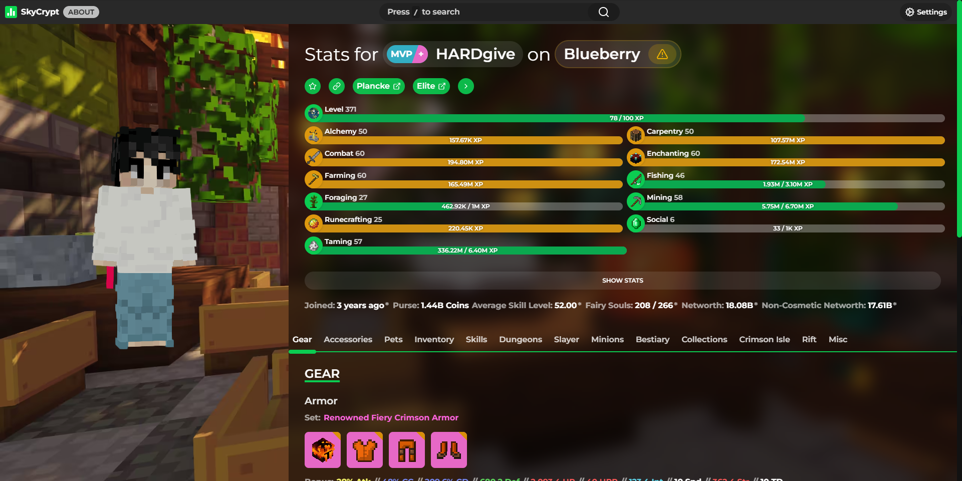 Buy ️ MVP+ RANK | NETWORTH 18 in MINECRAFT: HYPIXEL Accounts - Offer ...