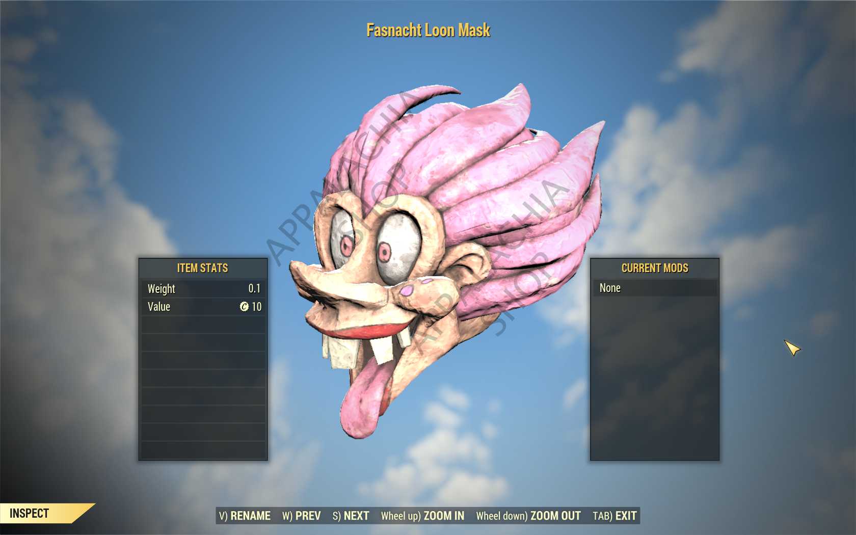 Buy Loon Mask [Fasnacht 2022 rare in FALLOUT 76 Items - Offer #2325558955