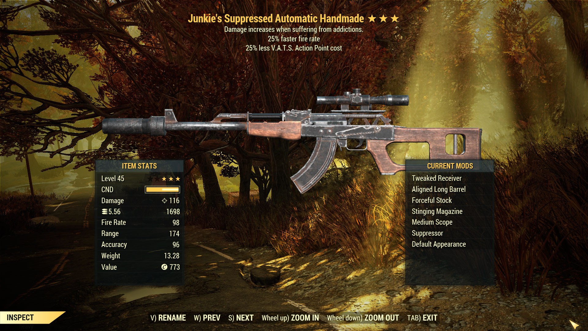Buy Junkie's Handmade Rifle (25% f in FALLOUT 76 Items - Offer #2436415791