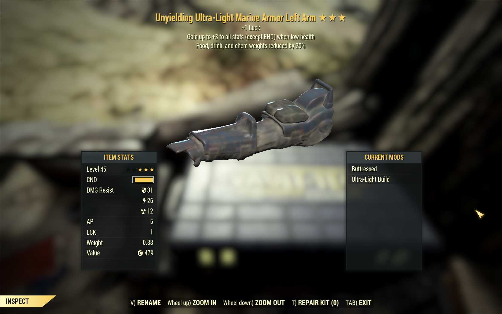 Buy Unyielding Marine Armor Set (- in FALLOUT 76 Items - Offer #2529446691