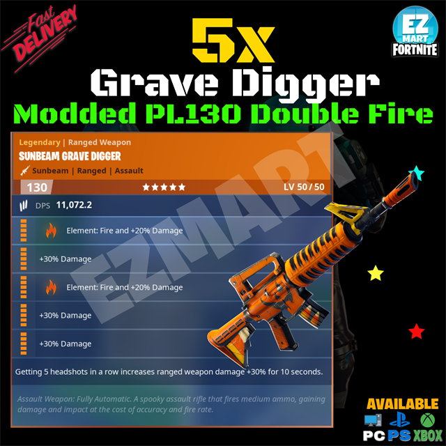 Buy x5 Modded Grave Digger Double in FORTNITE Items - Offer #2526916784