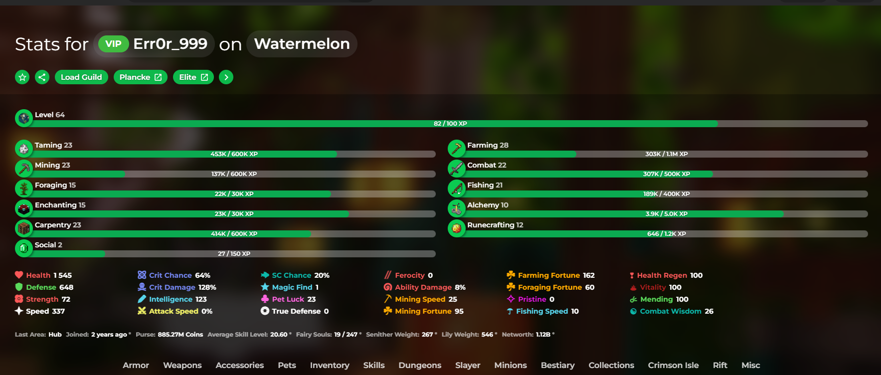 Buy VIP⚡ 64.0 LVL HYPIXEL SKYBLO in MINECRAFT: HYPIXEL Accounts - Offer ...