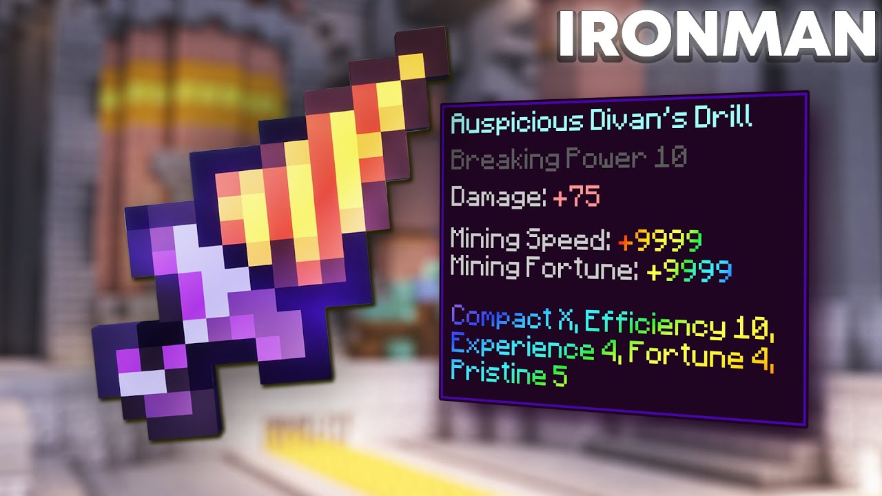 Buy Divan's Drill with GOOD ENCHAN in MINECRAFT: HYPIXEL Items - Offer #2425764672