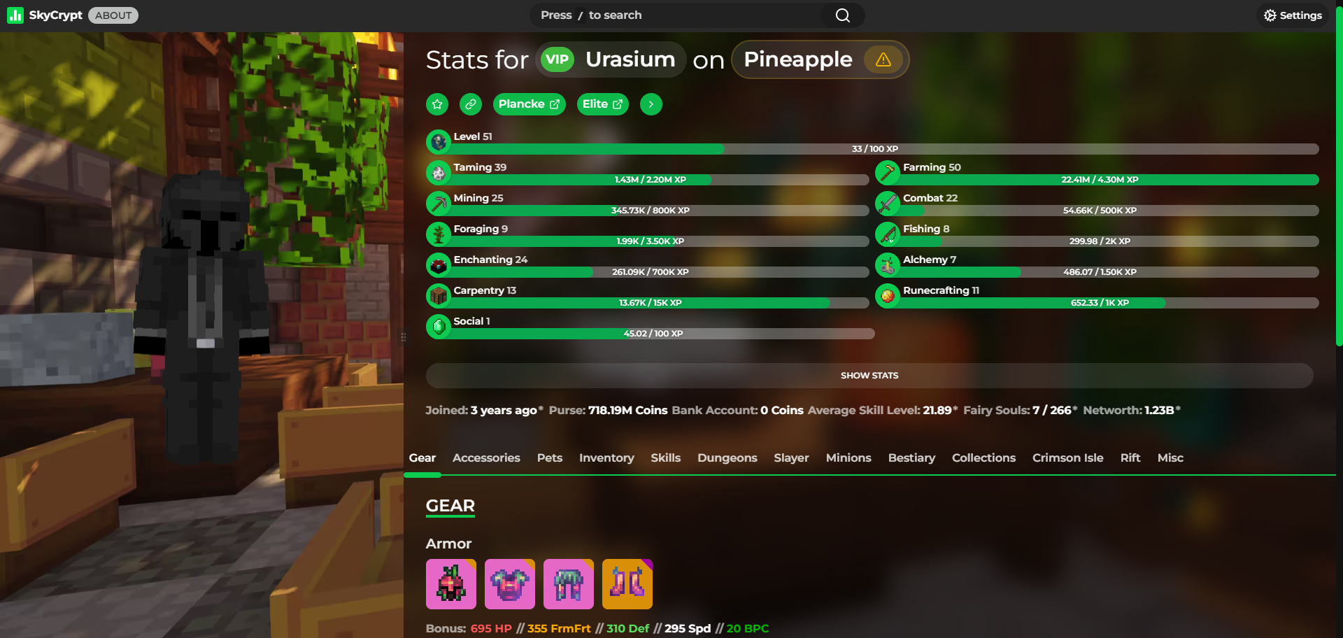 Buy VIP RANK | NETWORTH 1,22B (ALL in MINECRAFT: HYPIXEL Accounts ...