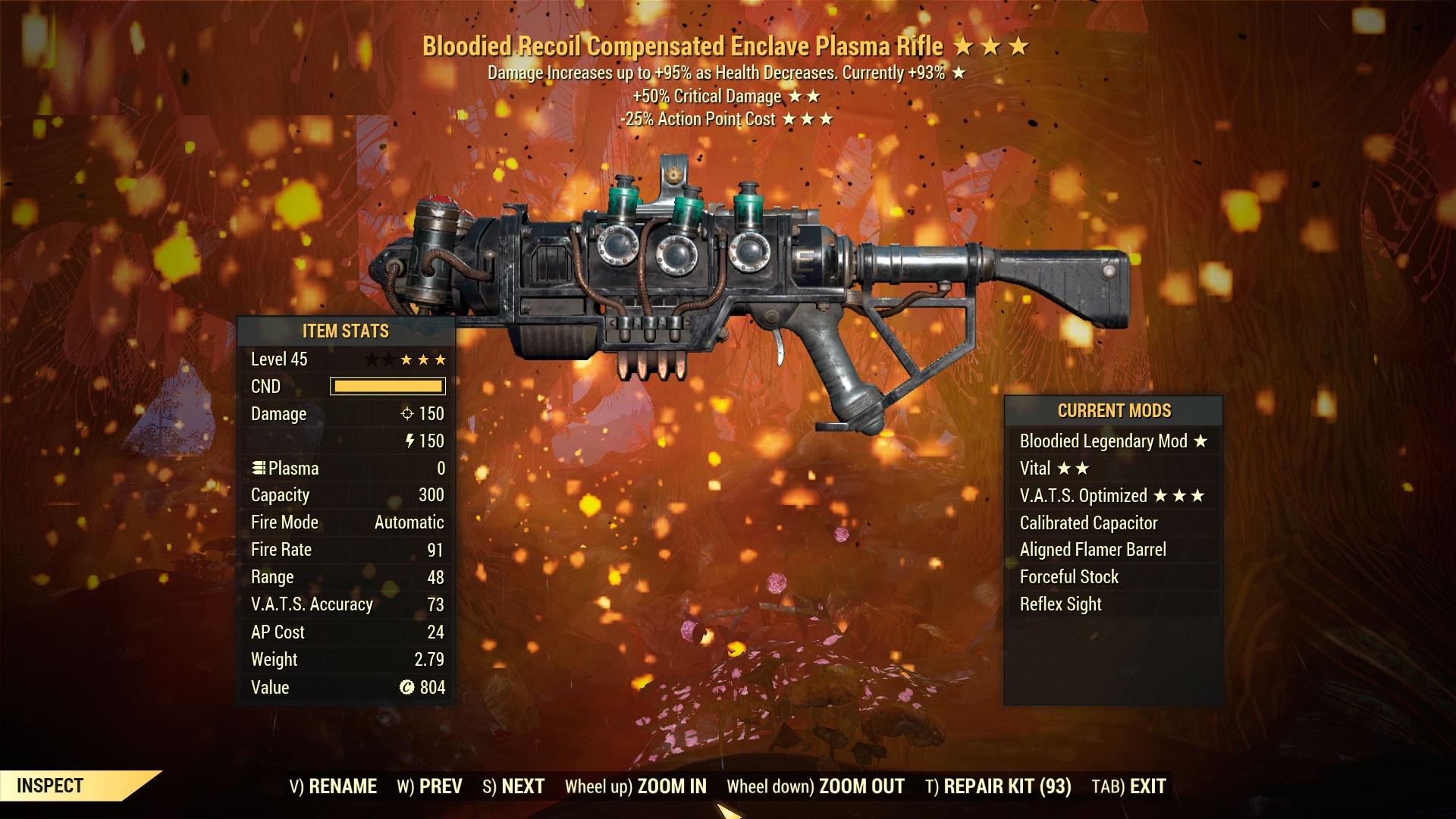 Buy Bloodied Enclave Plasma Rifle in FALLOUT 76 Items - Offer #2516473313