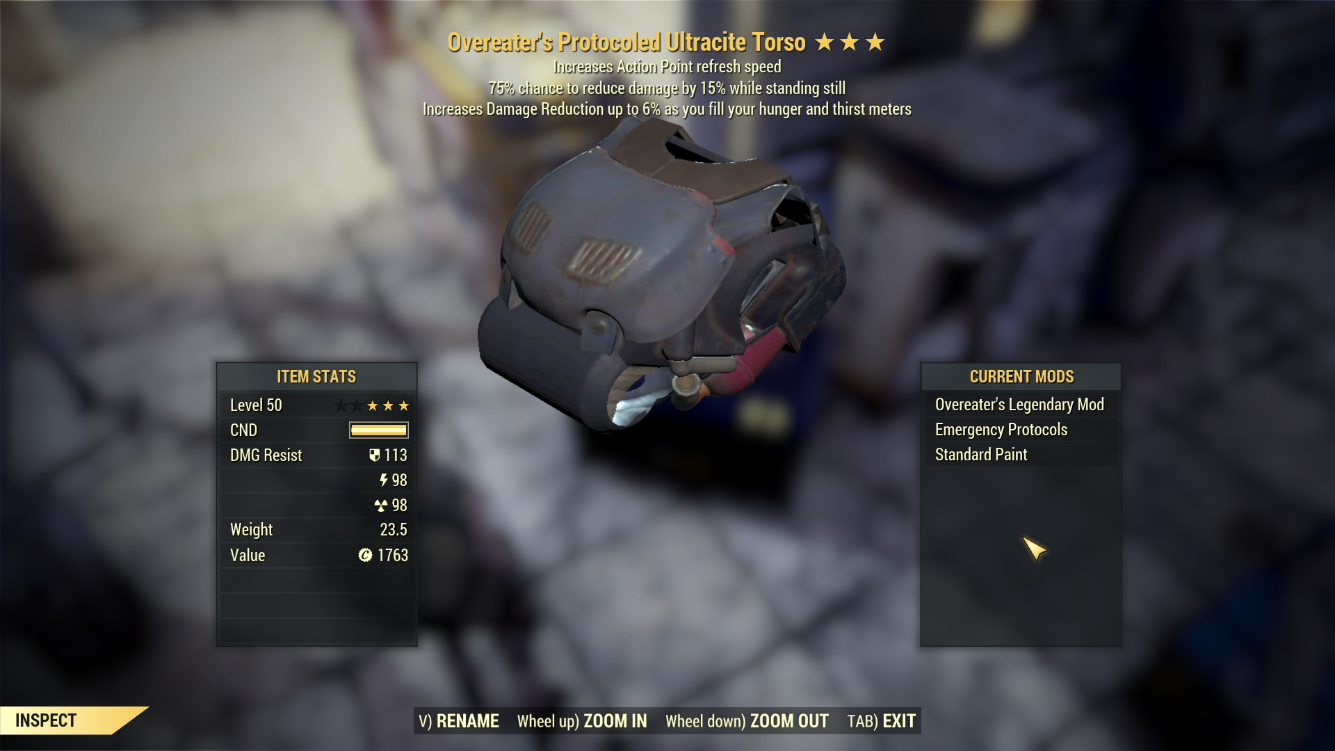 Buy Overeater's Sentinel Ultracite in FALLOUT 76 Items - Offer #249918666