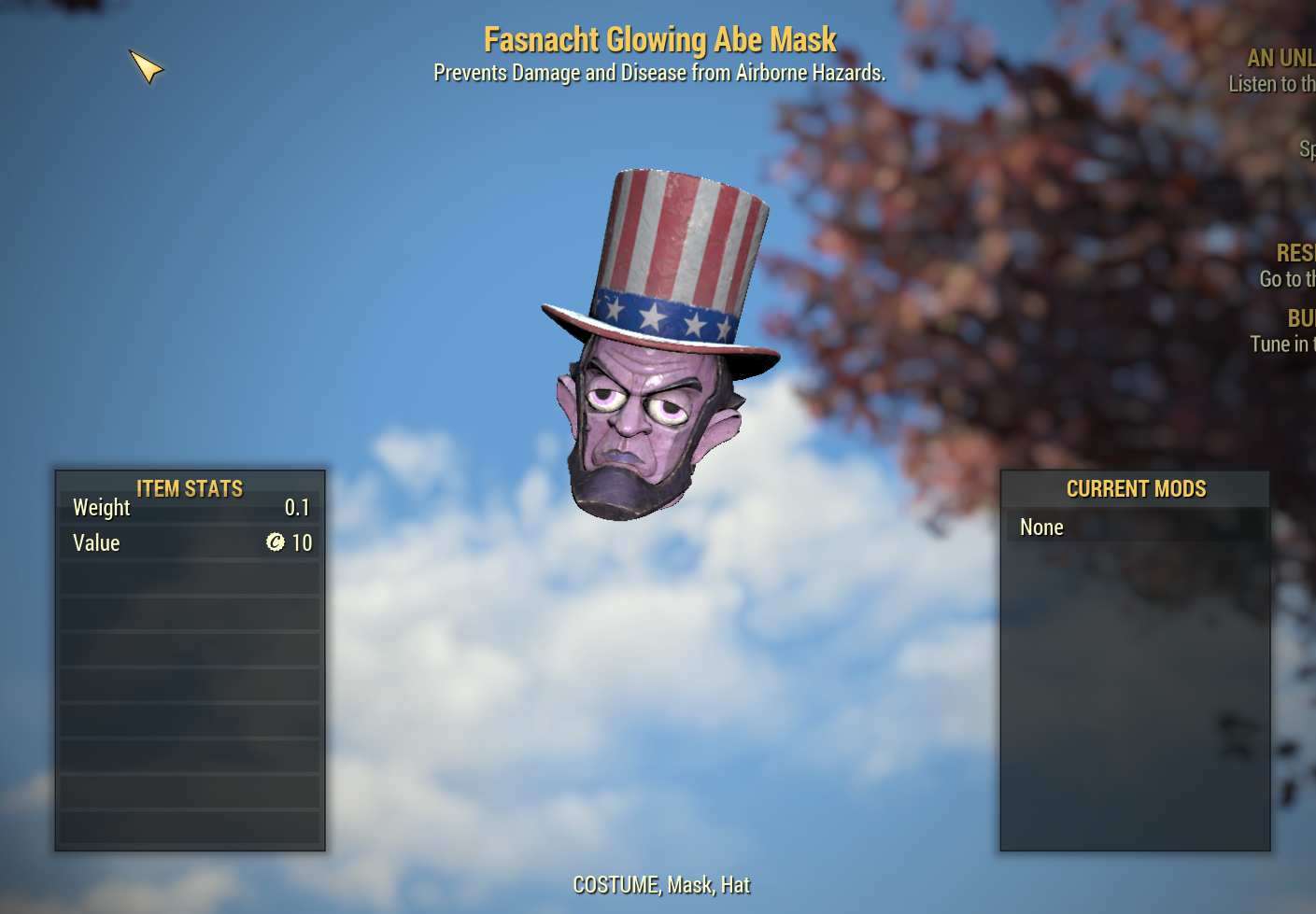 Buy New Fasnacht Glowing Mask in L in FALLOUT 76 Items - Offer #255516241