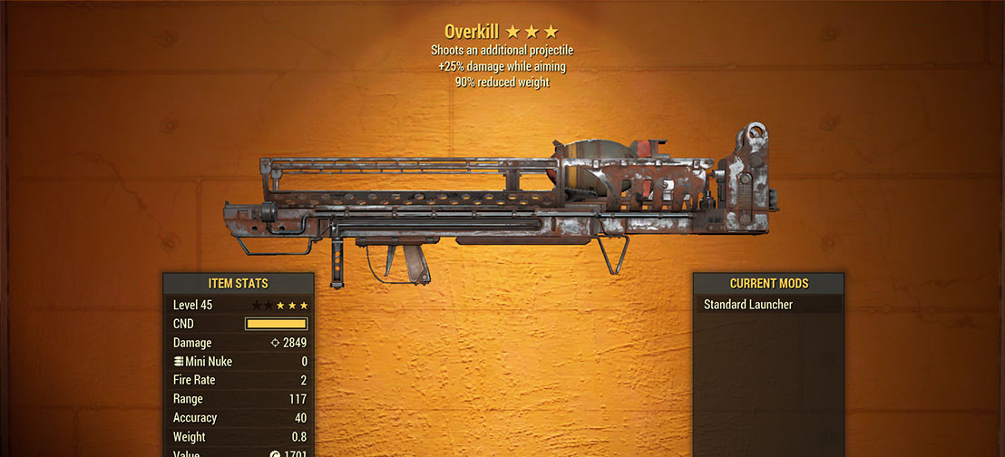 Buy [XBOX] Overkill Two Shot Fat M in FALLOUT 76 Items - Offer #249475907