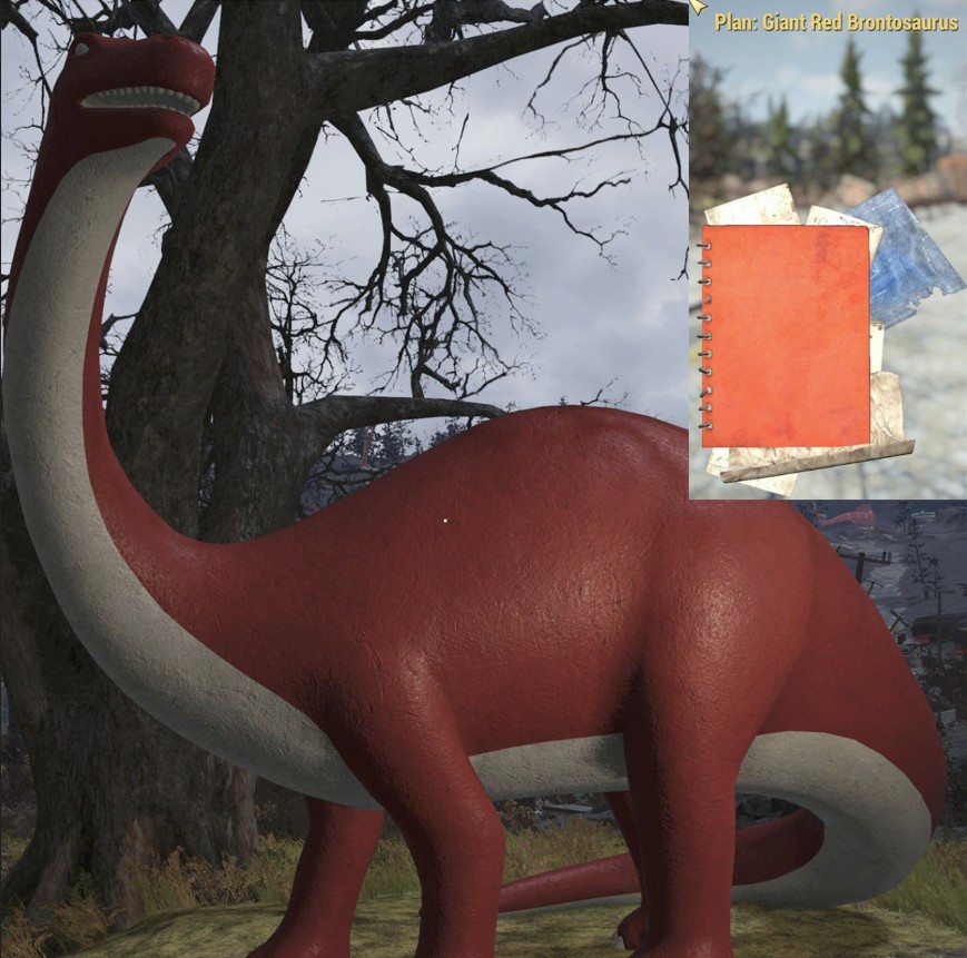 Buy Plan: Giant Red Brontosaurus. in FALLOUT 76 Items - Offer #2419863659
