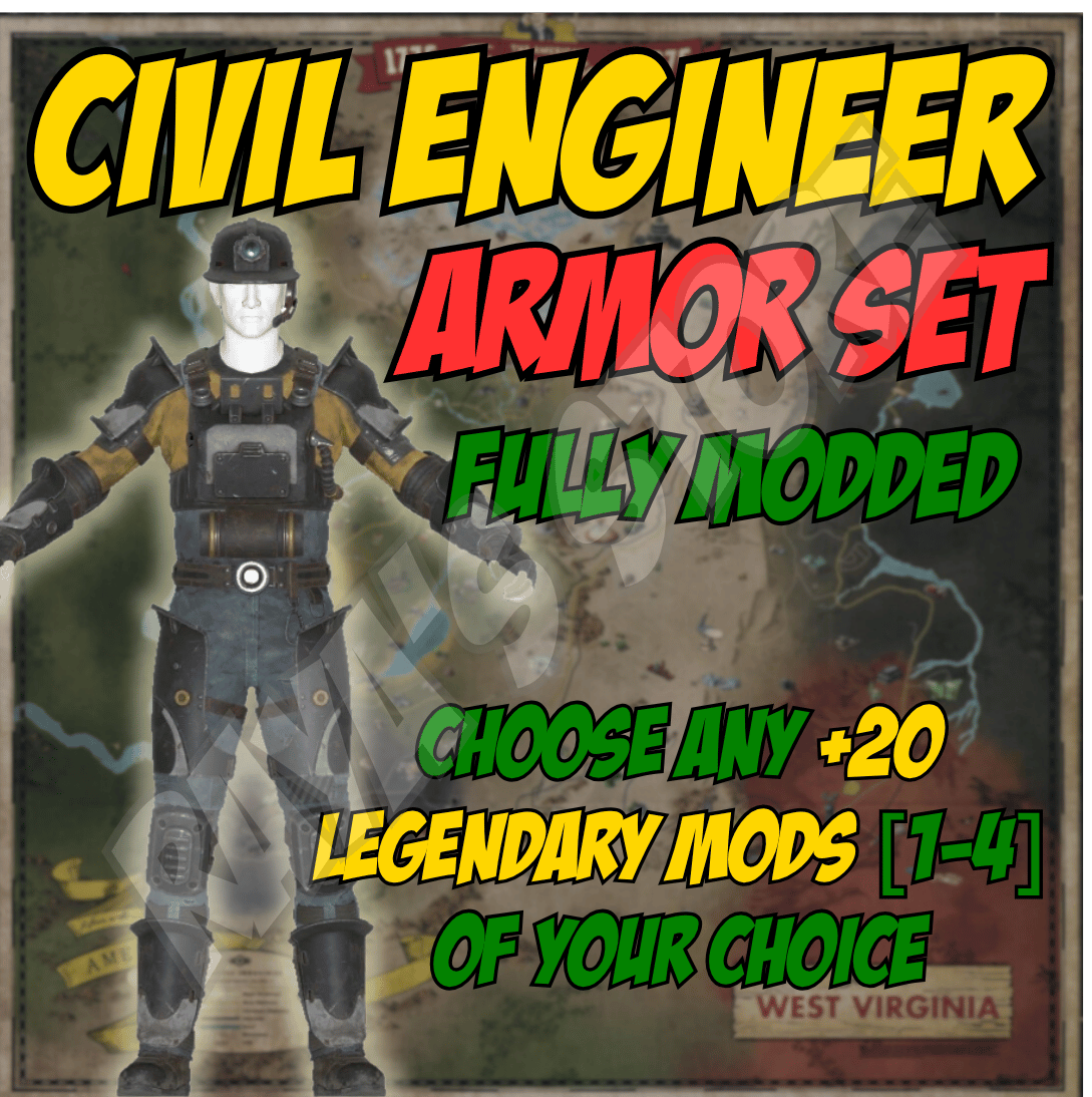 Buy Civil Engineer Armor Full Set in FALLOUT 76 Items - Offer #2525042005