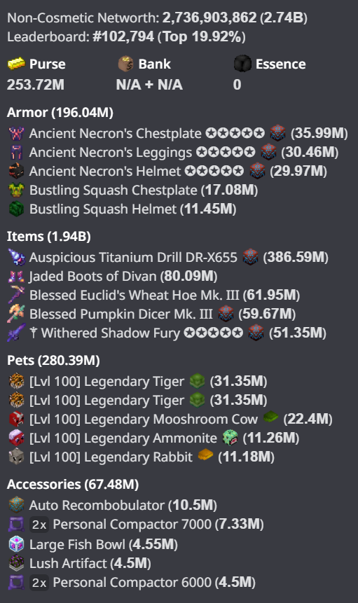 Buy Hypixel skyblock ISLAND/PROFIL in MINECRAFT: HYPIXEL Profiles ...