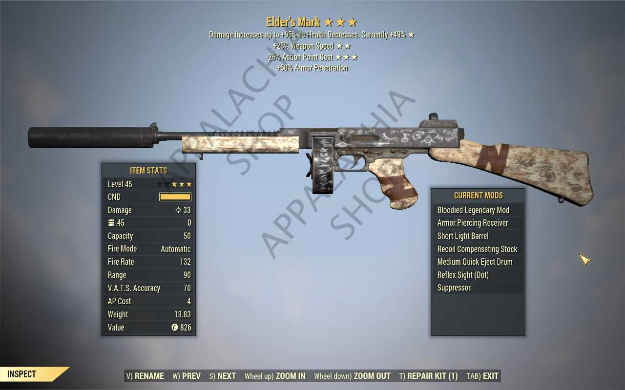 Buy Bloodied Elder's Mark (25% fas in FALLOUT 76 Items - Offer #2531437995