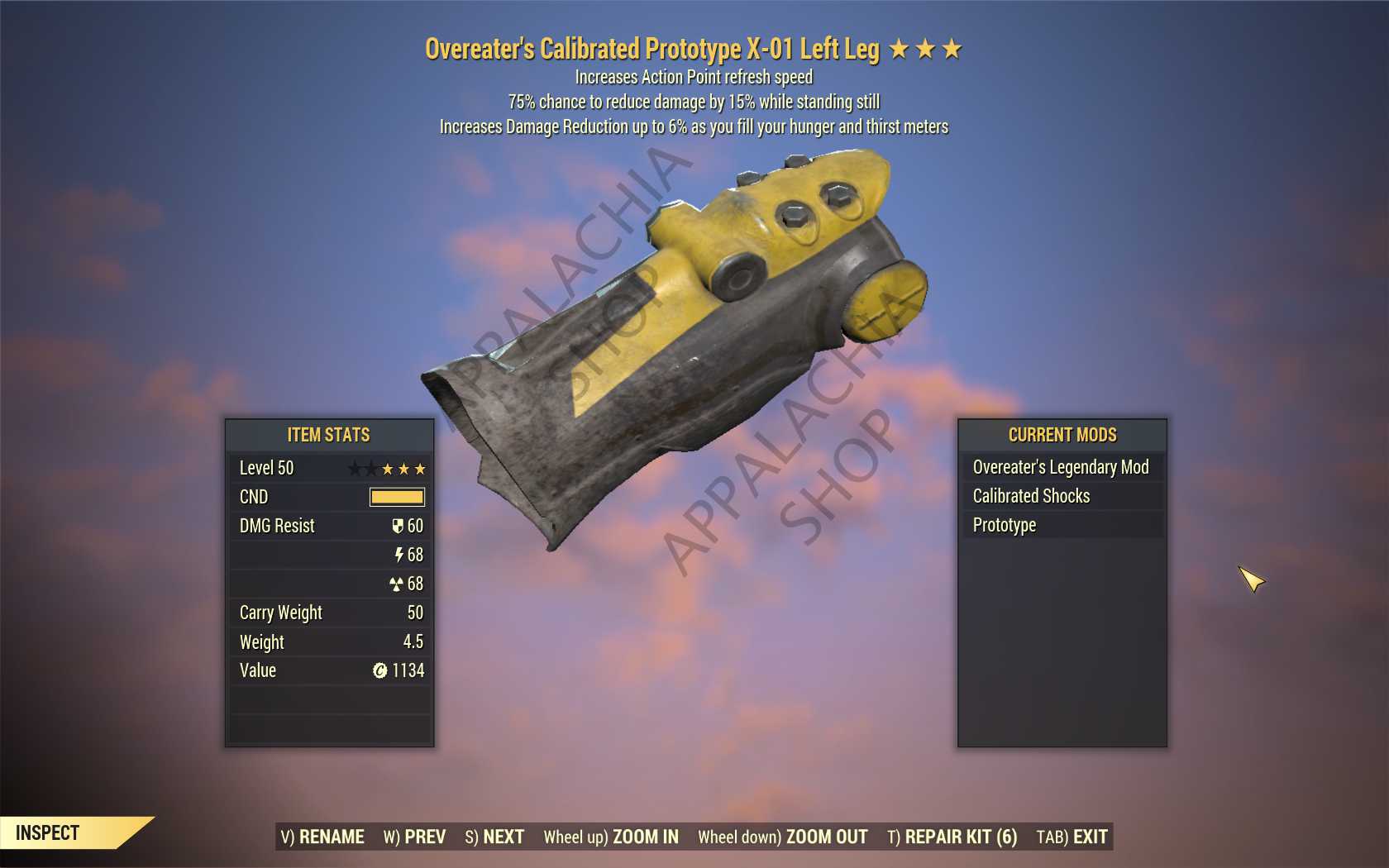 Buy Overeater's Sentinel X-01 SET in FALLOUT 76 Items - Offer #2528030628