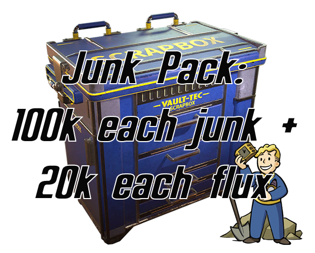Buy [PC] Junk Pack: 100,000 Each J in FALLOUT 76 Items - Offer #2520935416