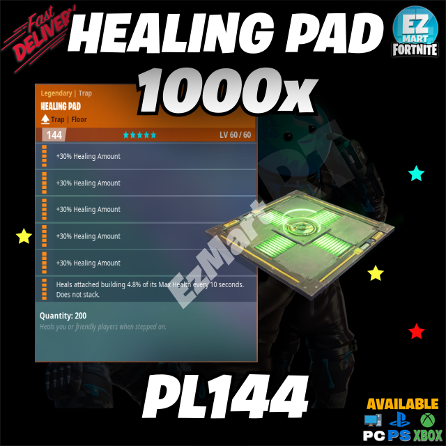 Buy 1,000x Healing Pad PL144 Traps in FORTNITE Items - Offer #257633381
