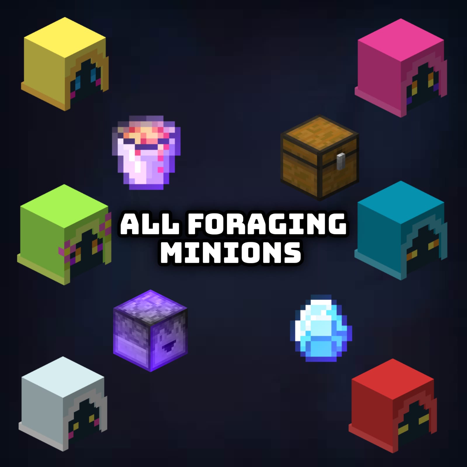 Buy All Foraging Minions with all in MINECRAFT: HYPIXEL Items - Offer #259245268