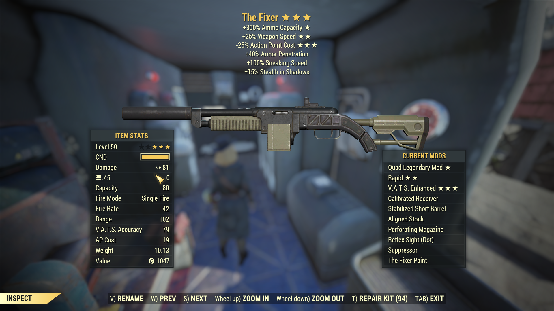 Buy Q2525 The Fixer in FALLOUT 76 Items - Offer #2326516148