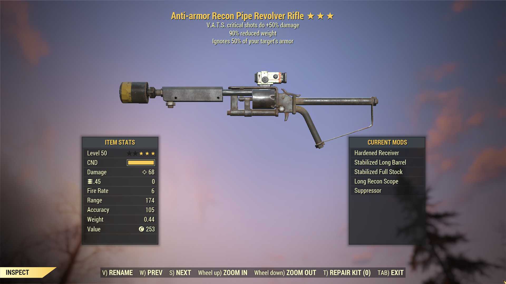 Buy Anti-Armor Pipe Revolver (+50% in FALLOUT 76 Items - Offer #247954199