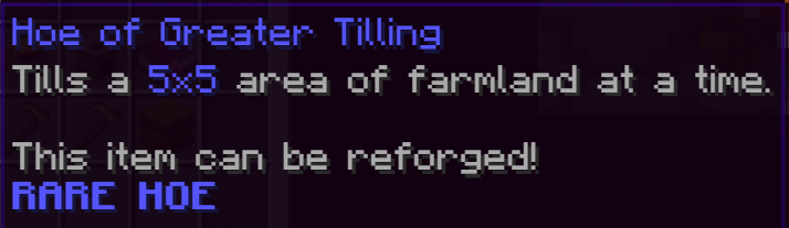 Buy 5x5 Hoe of Great tilling (Best in MINECRAFT: HYPIXEL Items - Offer ...