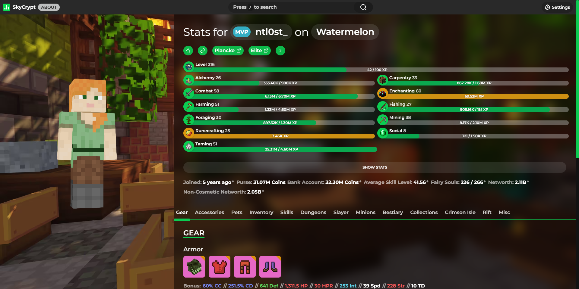 Buy ☀️ MVP RANK | NETWORTH 2.1 in MINECRAFT: HYPIXEL Accounts - Offer ...