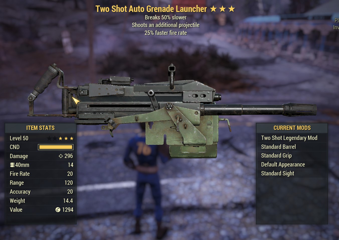 Buy Two Shot Auto Grenade Launcher in FALLOUT 76 Items - Offer #2319910623