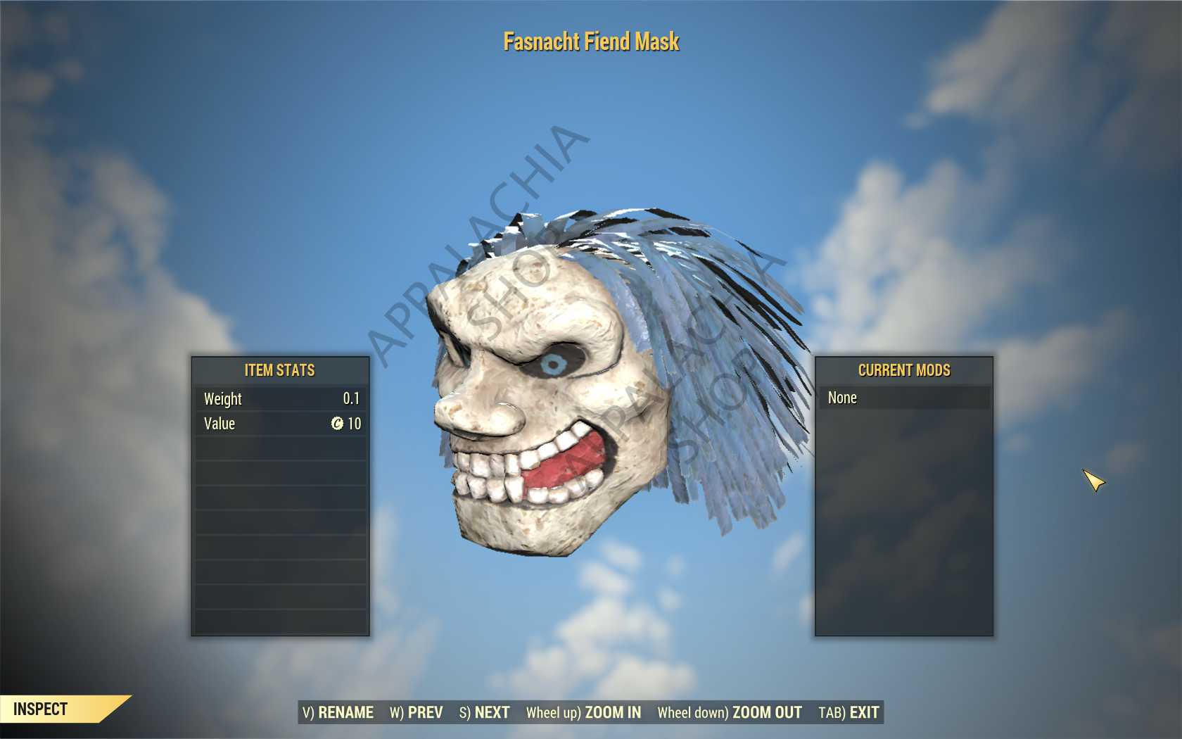 Buy Fiend Mask [Fasnacht 2022 rare in FALLOUT 76 Items - Offer #247918091