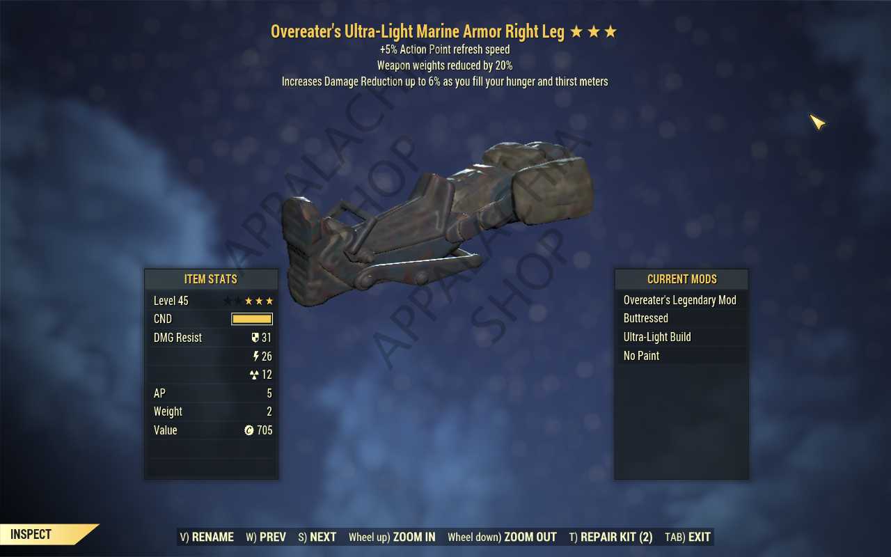 Buy [OE AP WWR]Overeater's Weapon in FALLOUT 76 Items - Offer #2530219374