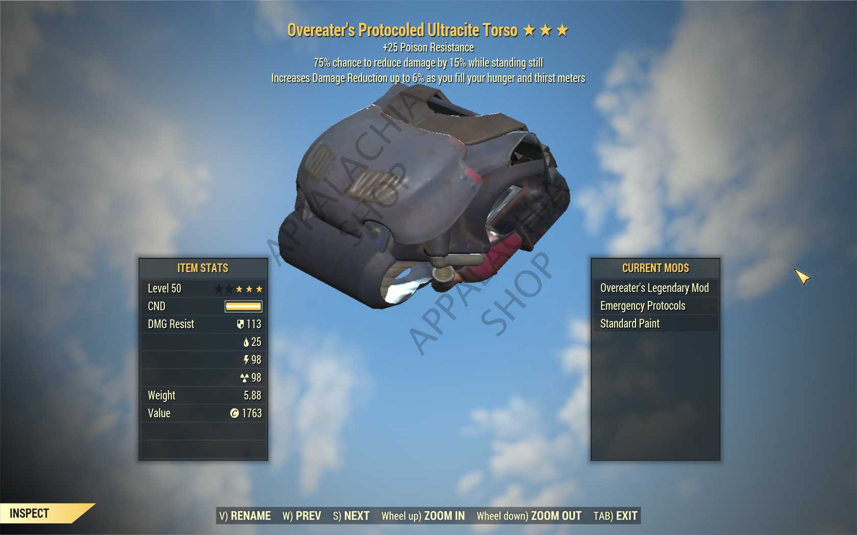 Buy Overeater's Sentinel Ultracite in FALLOUT 76 Items - Offer #2530227113