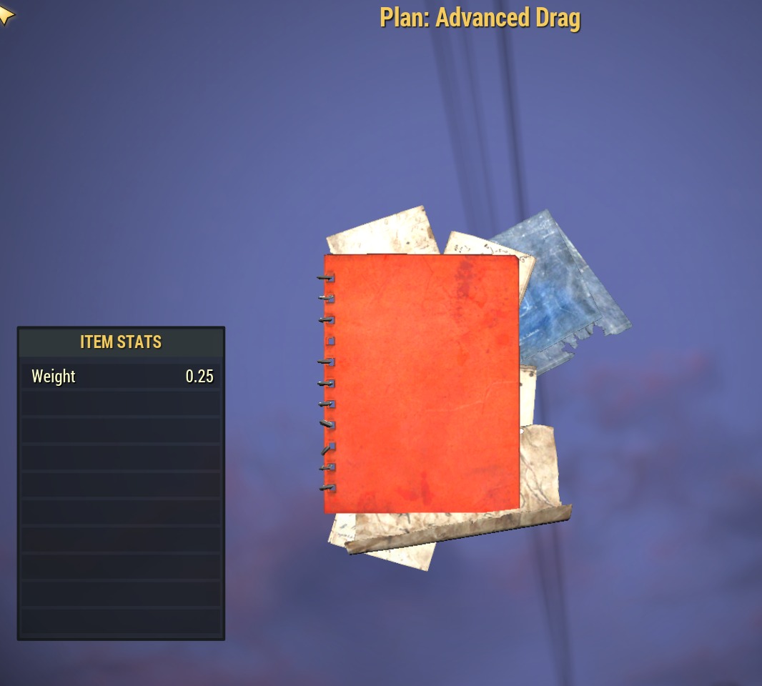 Buy Plan : Advanced Drag [Fishing in FALLOUT 76 Items - Offer #2516574491