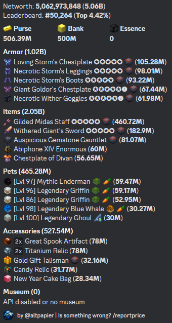 Buy 5B Island in MINECRAFT: HYPIXEL Accounts - Offer #2419330302