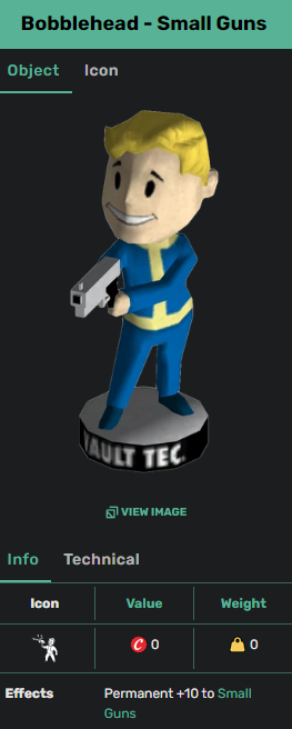 Buy Bobblehead: Small Guns x1000 in FALLOUT 76 Items - Offer #254625487