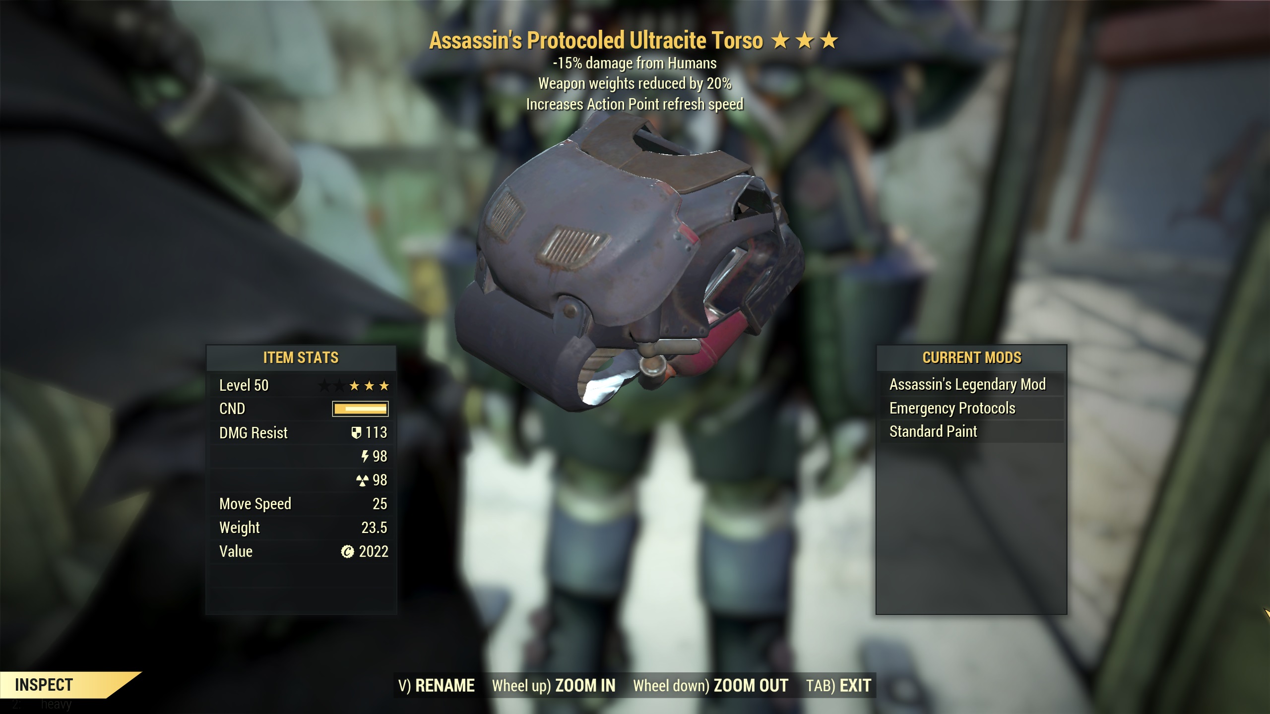 Buy Assassin's WWR Ultracite Power in FALLOUT 76 Items - Offer #2510236710