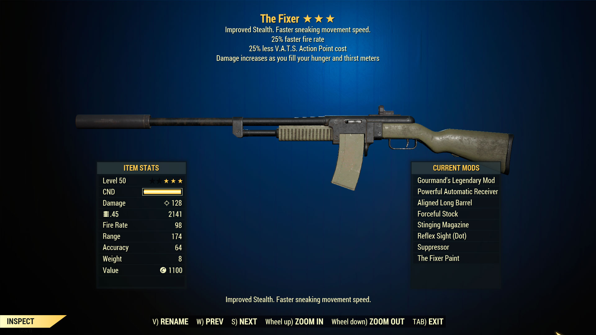 Buy Gourmand's The Fixer (25% fast in FALLOUT 76 Items - Offer #2514346032