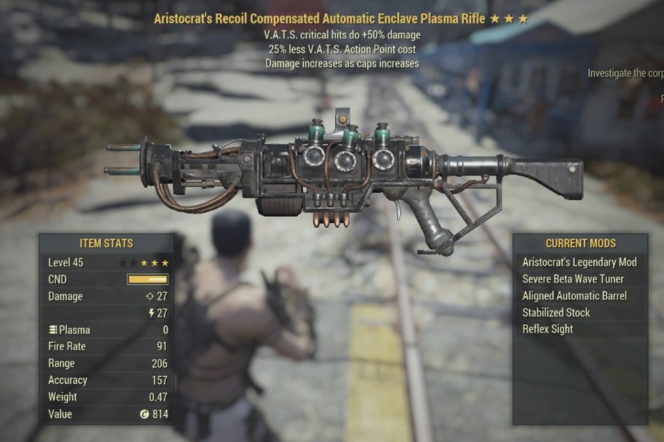 Buy Aristocrat's Enclave Plasma Ri in FALLOUT 76 Items - Offer #2517647807