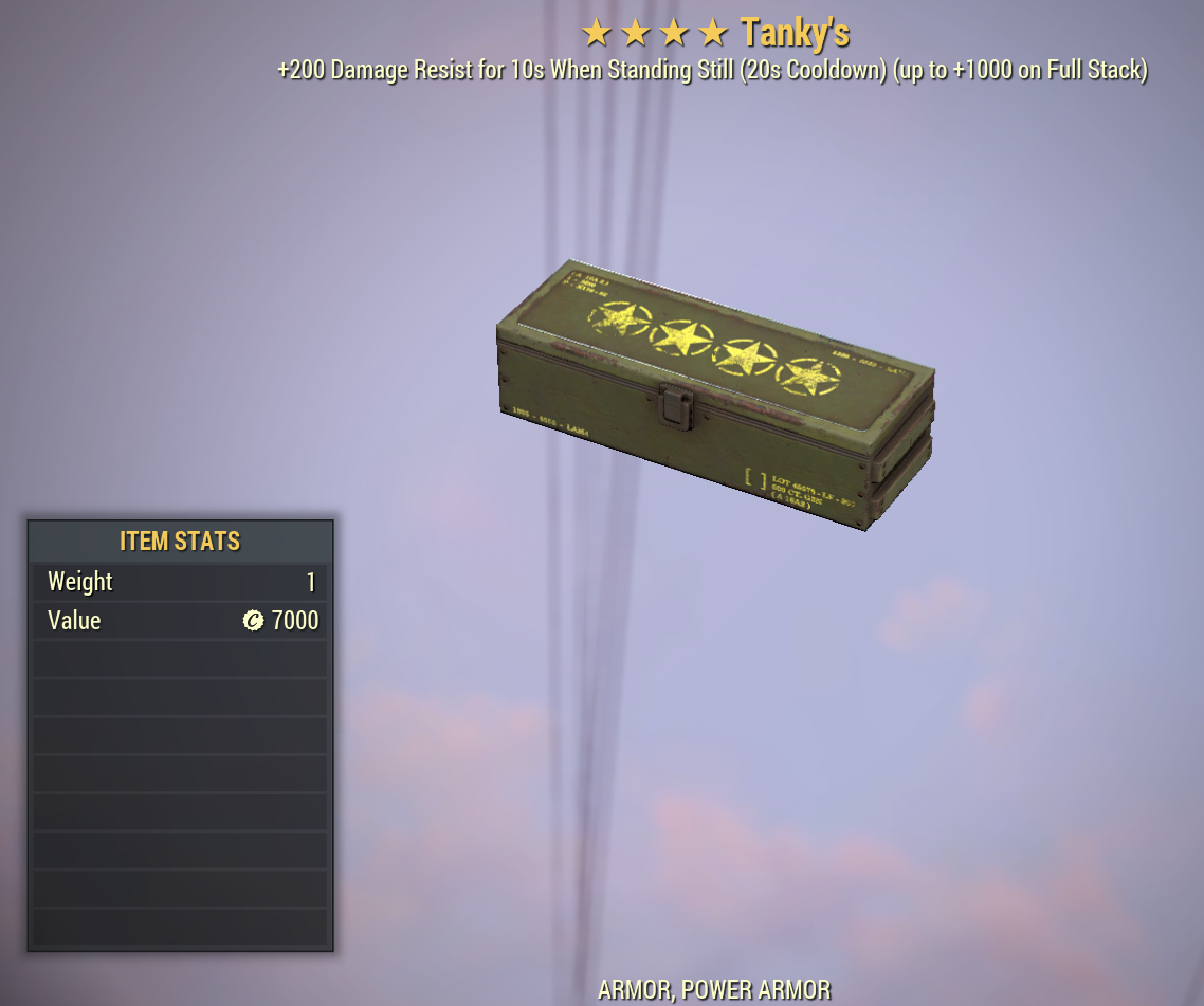 Buy Tanky's [4 Star Mod Box] in FALLOUT 76 Items - Offer #252412059