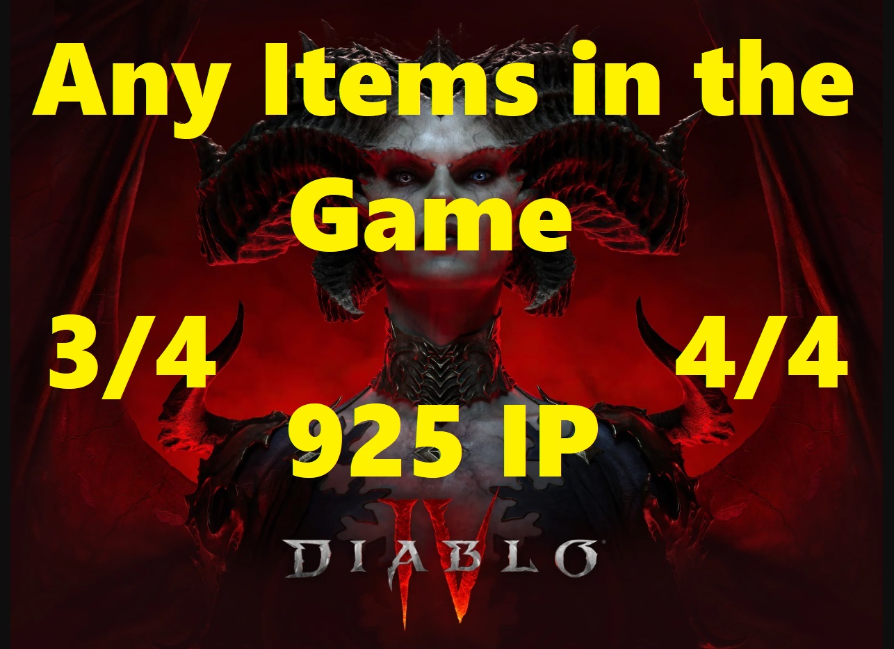 Buy Any custom items in the game 3 in DIABLO 4 Items - Offer #2413590109