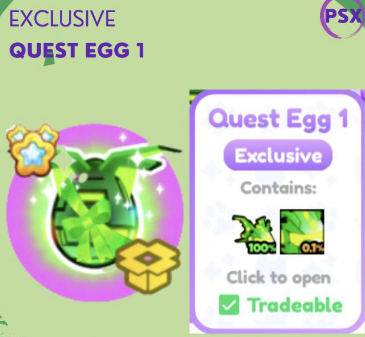 Buy 10x Quest Egg / PSX | Pet Simu in ROBLOX Items - Offer #2312137145