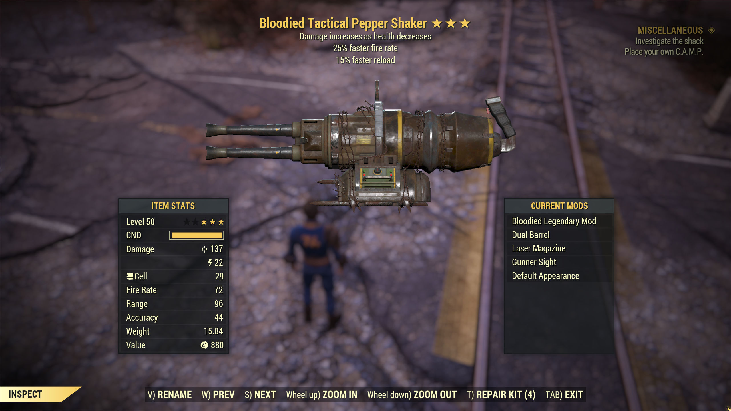 Buy Bloodied Pepper Shaker [25% fa in FALLOUT 76 Items - Offer #259263058