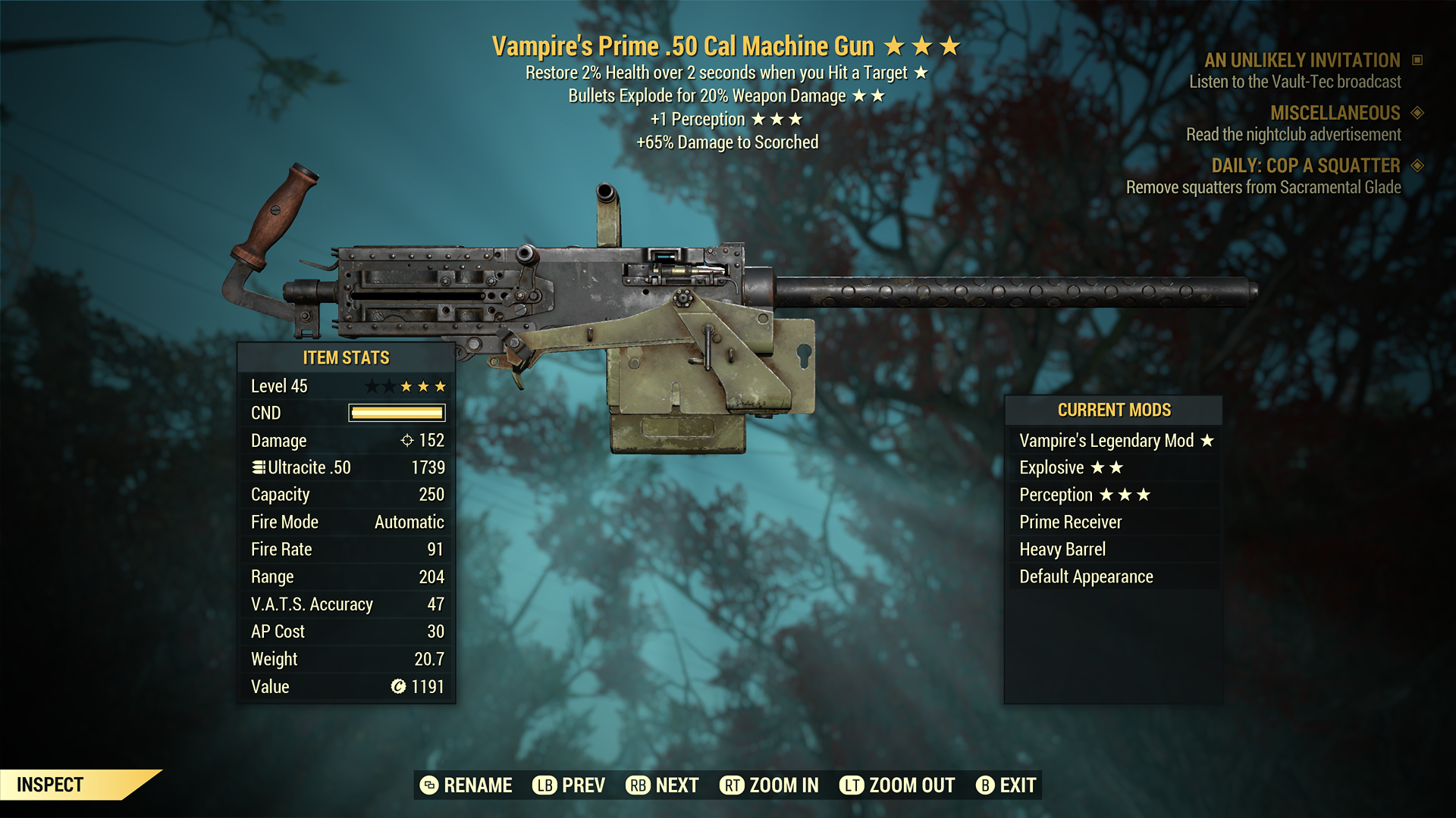 Buy [XBOX] Vampire's Explosive 50 in FALLOUT 76 Items - Offer #2514496309