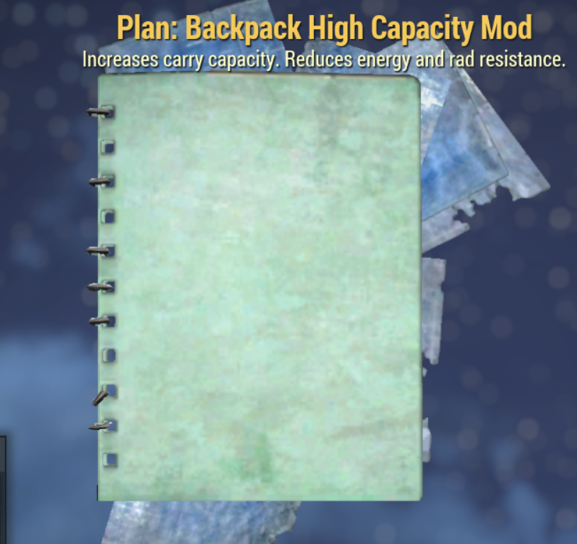 Buy Plan: Backpack High Capacity M in FALLOUT 76 Items - Offer #2430561192