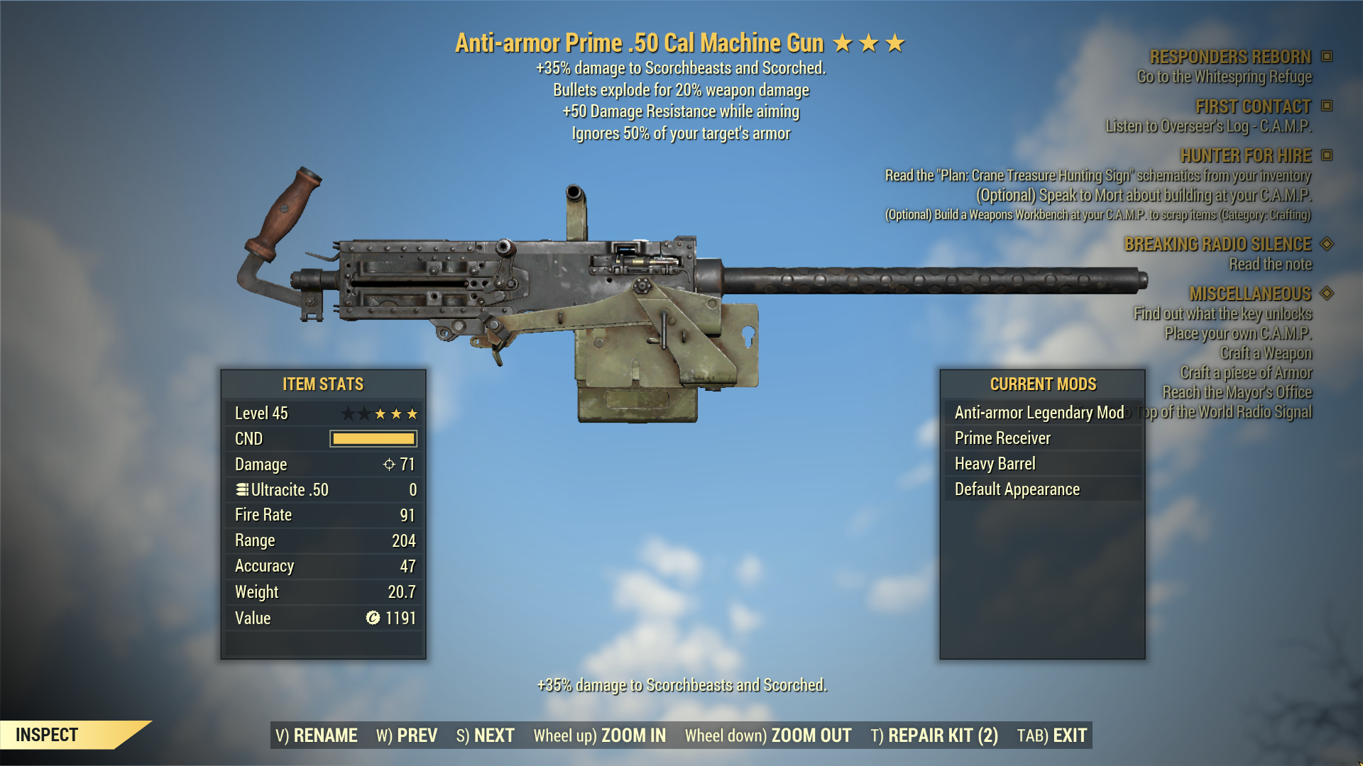 Buy Anti-armor Explosive 50 Cal Ma in FALLOUT 76 Items - Offer #253842477