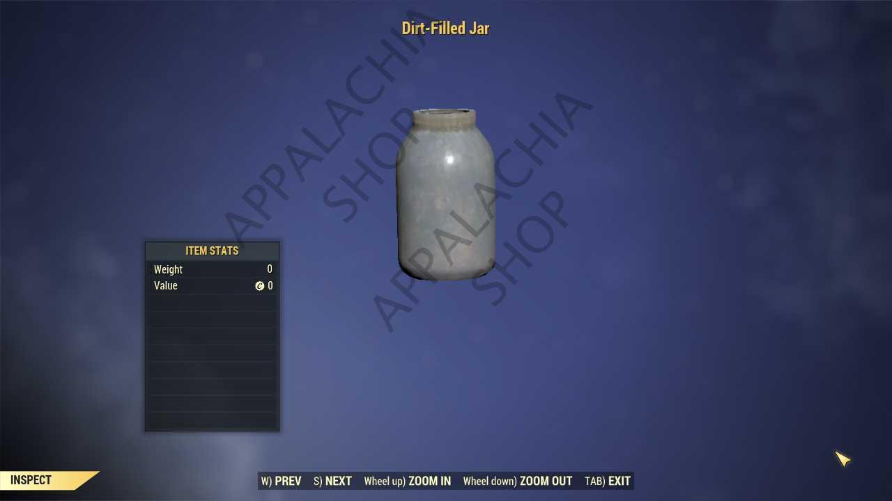Buy Dirt Filled Jar [Collector ite in FALLOUT 76 Items - Offer #2529423023