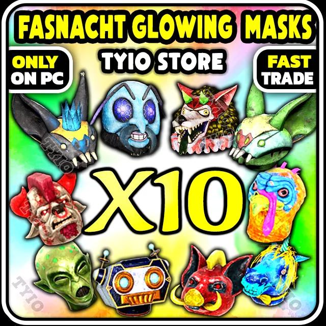 Buy x10 FASNACHT GLOWING MASK ( FA in FALLOUT 76 Items - Offer #2531392717