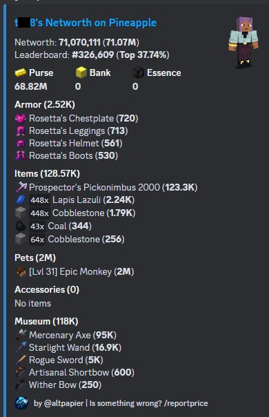 Buy [VIP] HYPIXEL SKYBLOCK ACCOUNT in MINECRAFT: HYPIXEL Accounts ...