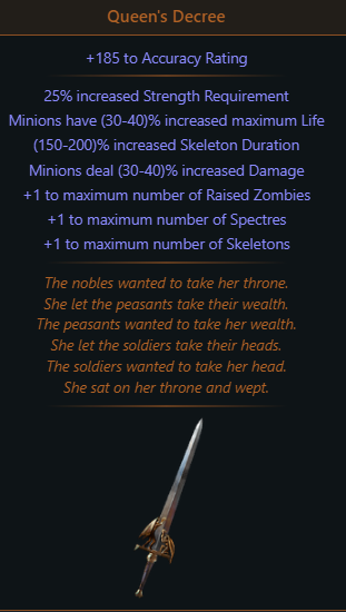 Buy Queen's Decree, Ornate Sword 6 in PATH OF EXILE Items - Offer ...