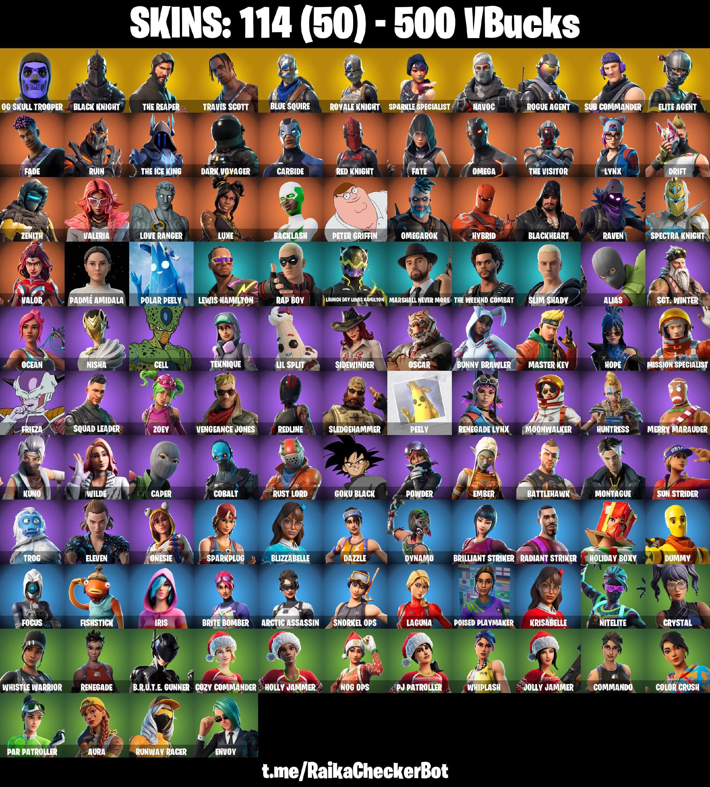 Buy 114 SKINS OG PURPLE SKULL TROO in FORTNITE Skins - Offer #259799883
