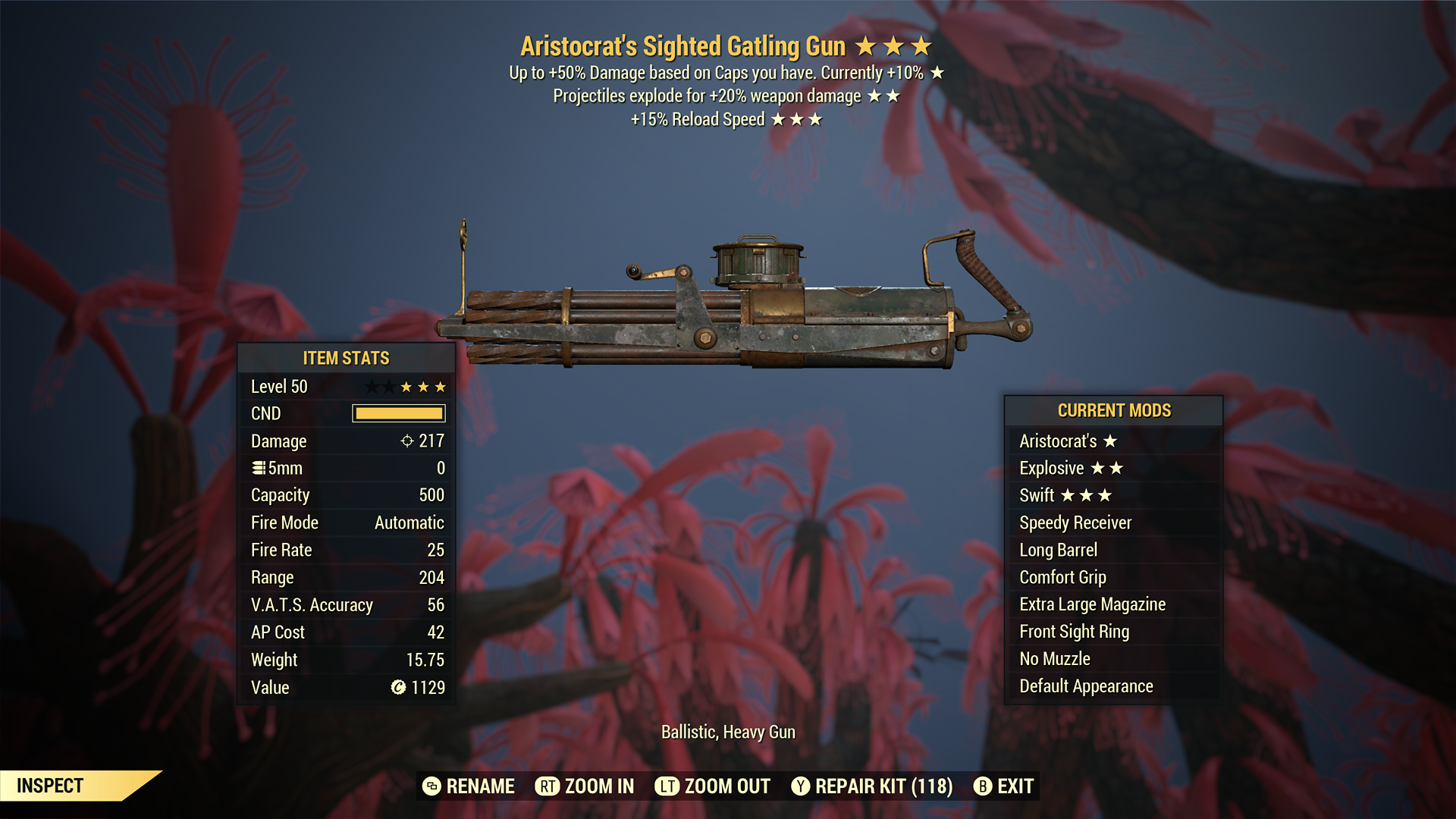 Buy [XBOX] Aristocrat's Explosive in FALLOUT 76 Items - Offer #261457679