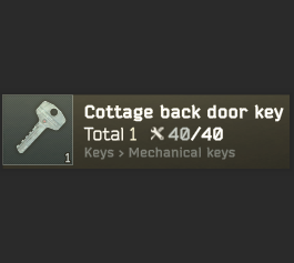 Buy Cottage back door key (Flea Ma in ESCAPE FROM TARKOV Items - Offer ...